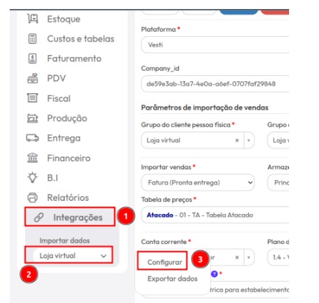 Integração WebPic (Dapic) + Vesti
